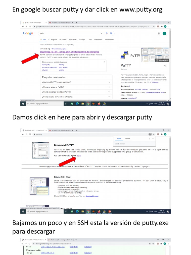 Como Descargar Putty | PDF