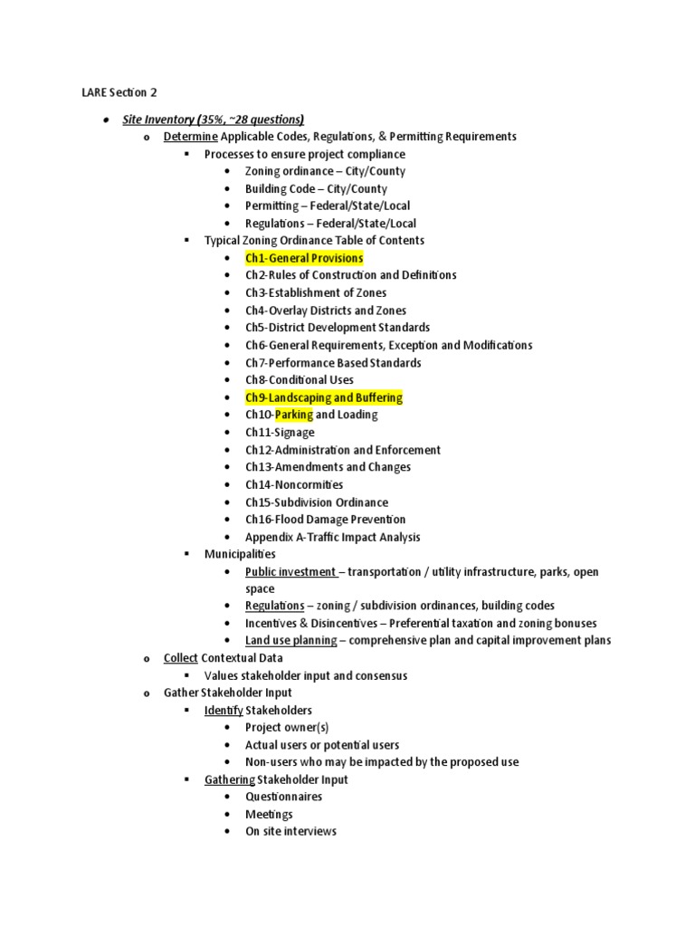 LARE Section 2 Study Guide | PDF | Surface Runoff | Contour Line