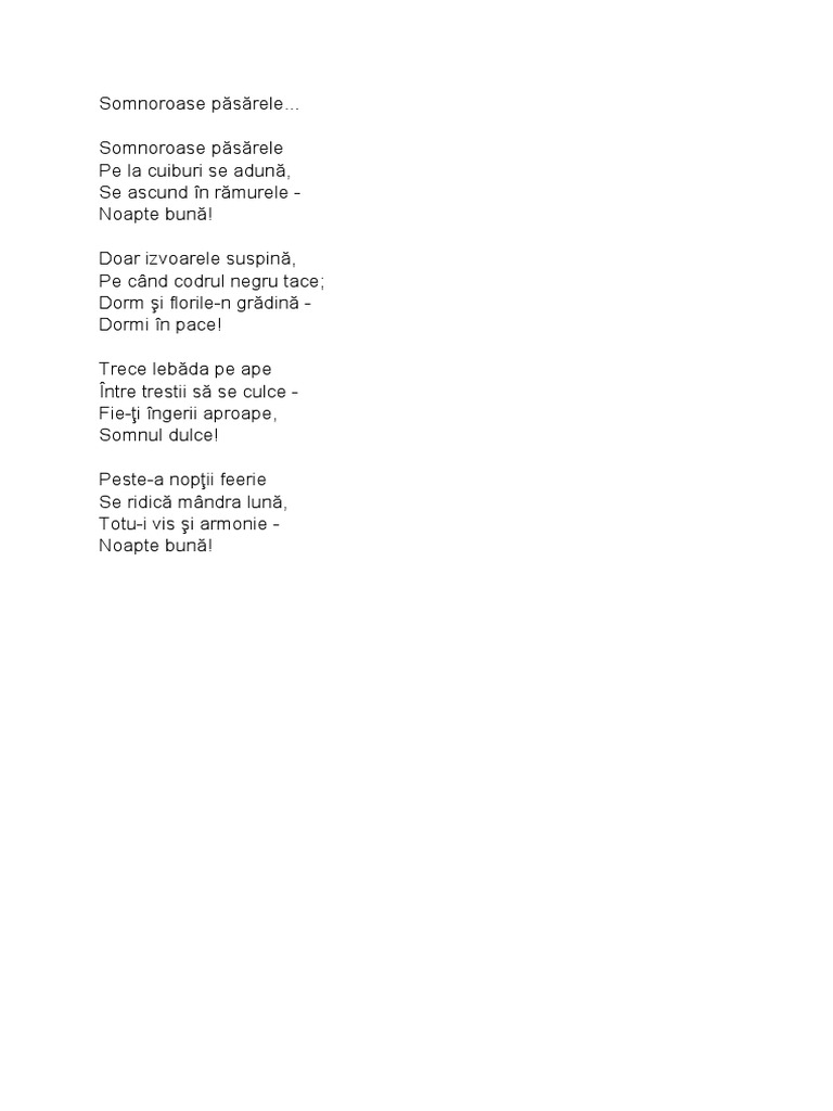 Somnoroase Pasarele | PDF