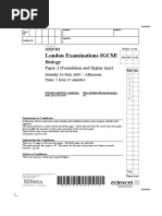Edco Biology Exam Paper Solutions | PDF | Sex | Atrium (Heart)