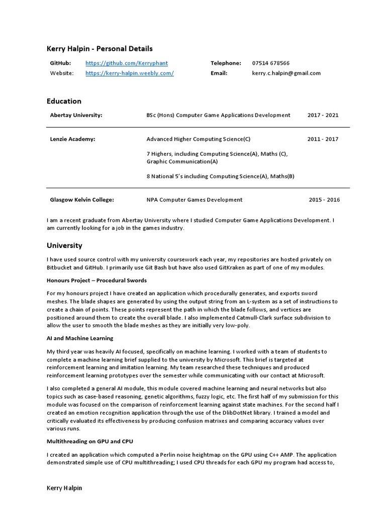 Cv Online Pdf Computer Programming Thread Computing