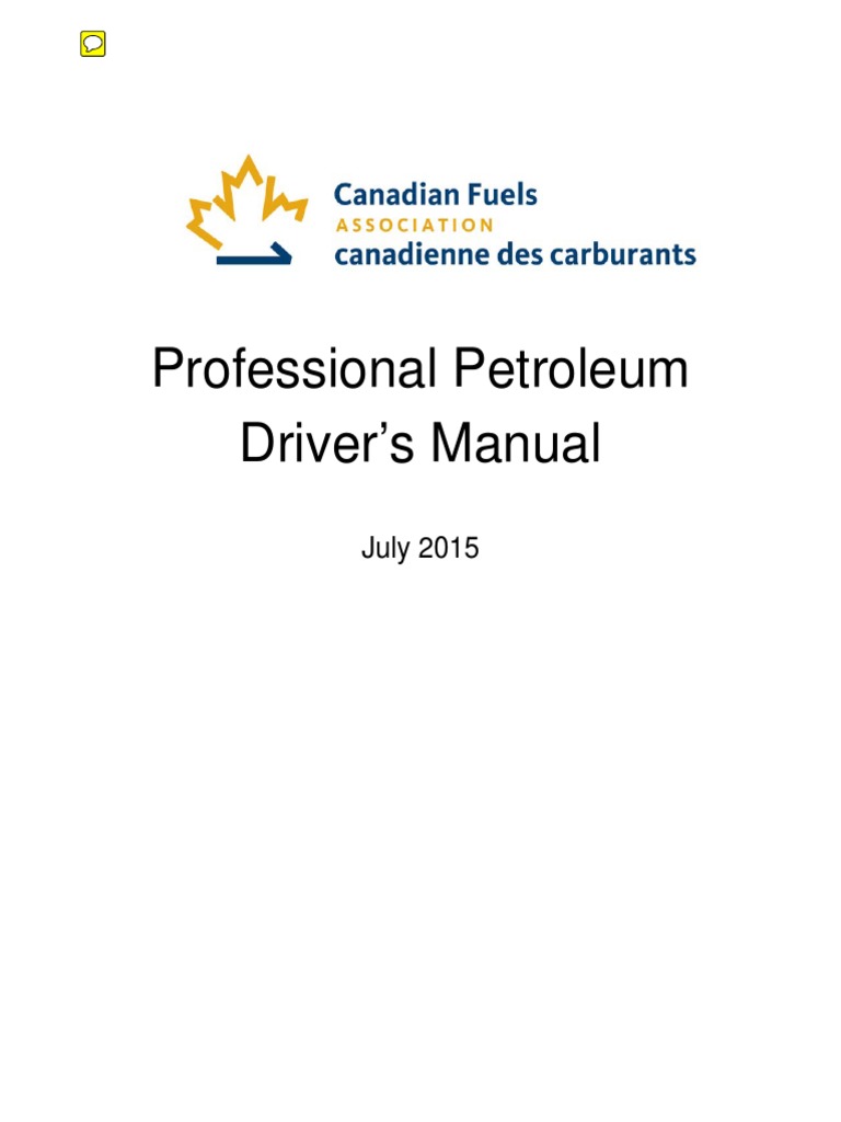 Canadian Fuels Driver Manual ENG - Updated July2015 | PDF | Oil ...