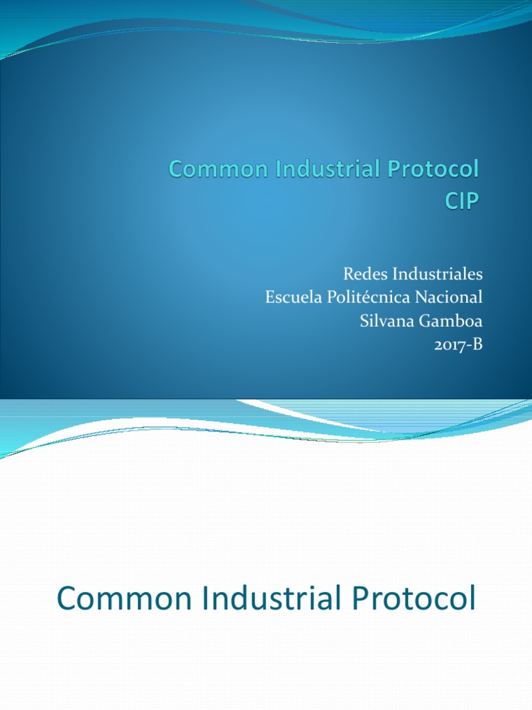 Protocolo CIP | PDF | Red de computadoras | Protocolos de internet