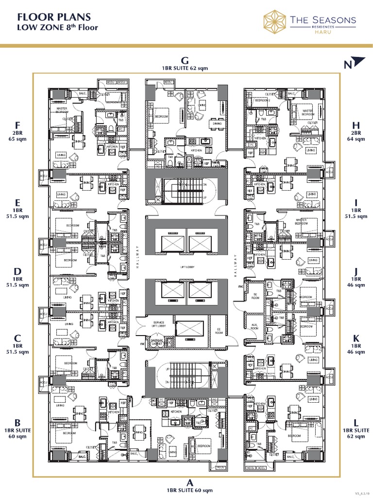 The Seasons Residences Haru Floor Plan | PDF | Cooking | Kitchen