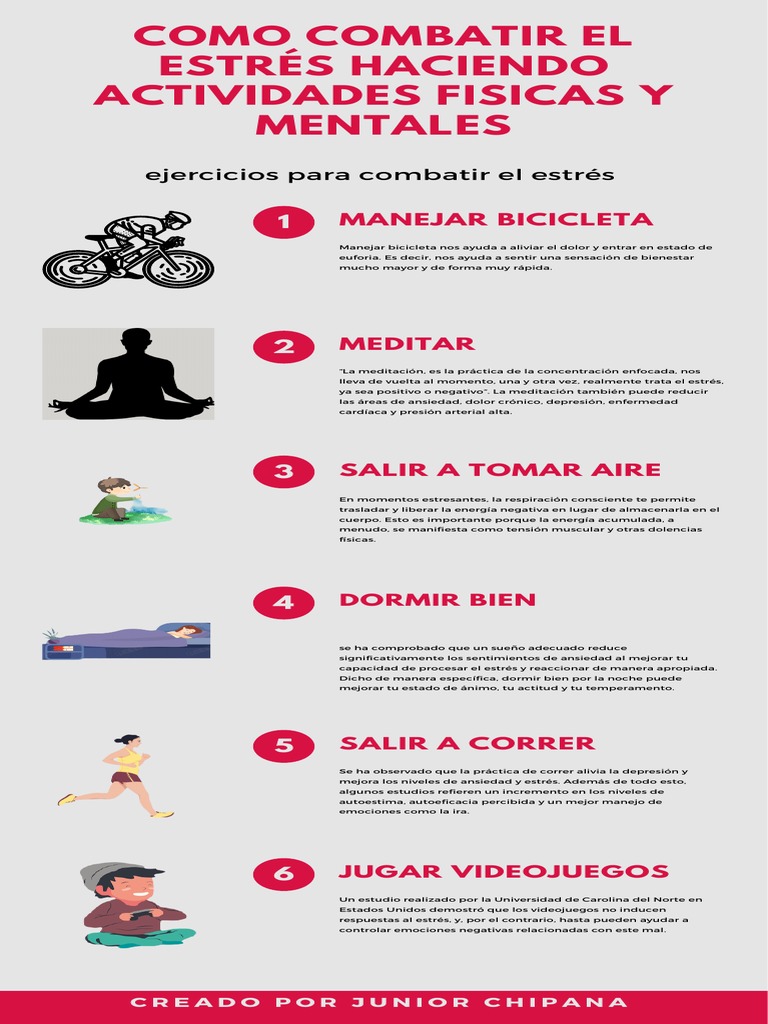 Estrategias Antiestrés: Actividades Clave | PDF