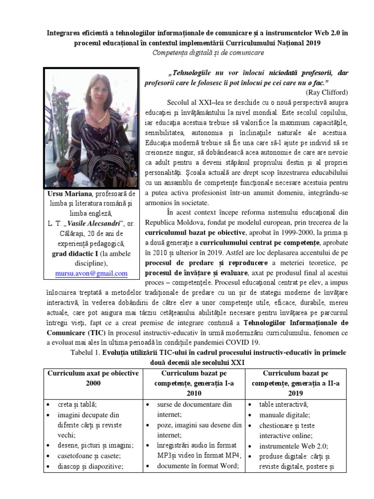 Ursu Mariana Tic Web 2 | PDF