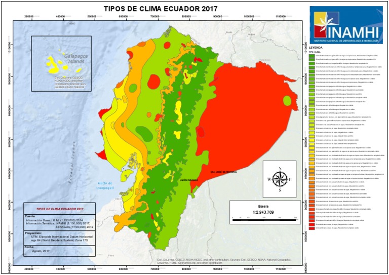 Tipos Clima Ecuador 2017 | PDF | Clima | Atmósfera