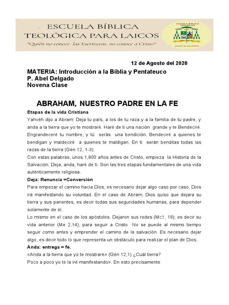 Abraham: Padre en la Fe | PDF | Abrahán | Jacob