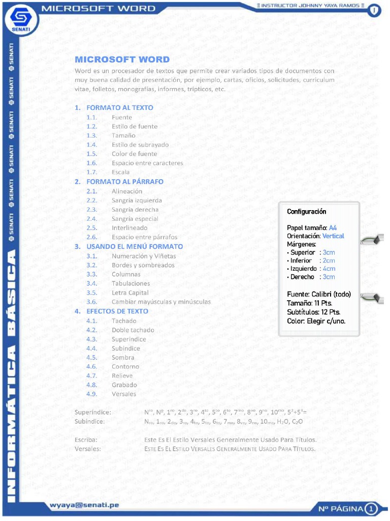 Actividad 01 - Microsoft Word - Formáto Básico | PDF