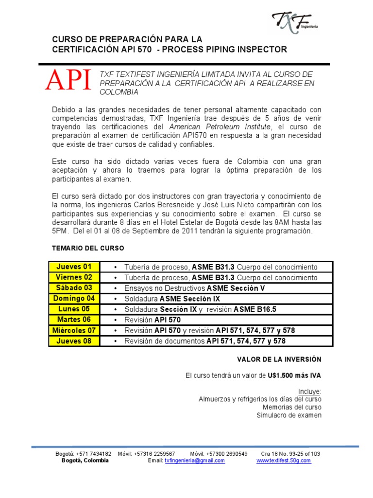 Curso API 570 | PDF | Refinería de petróleo | Química