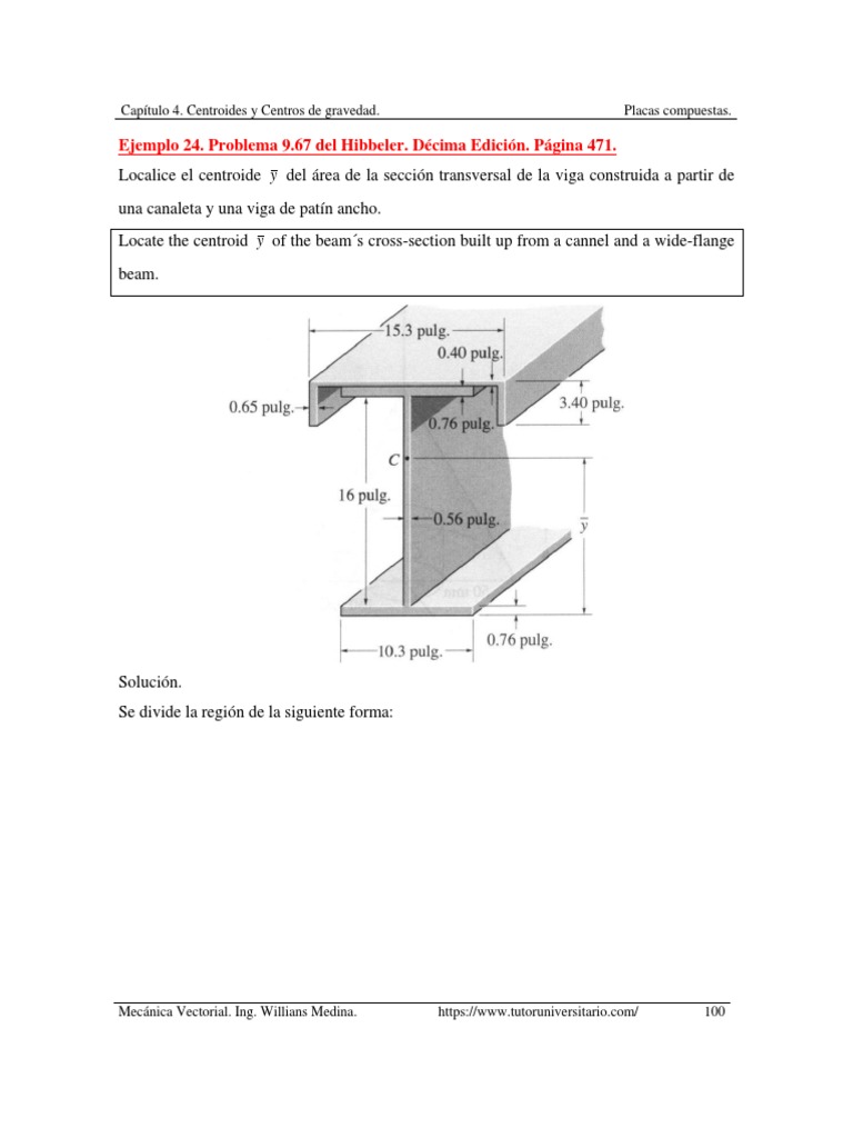 Centroides y Centros de Gravedad Placas-Compuestas 24 | PDF | Mecanica ...