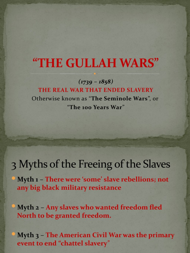 "The Gullah Wars": The Real War That Ended Slavery | PDF | Slavery ...