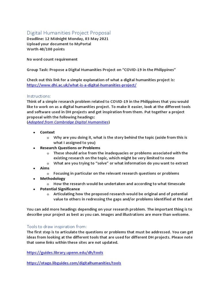 A Digital Humanities Project Concept | PDF | Humanities | Science