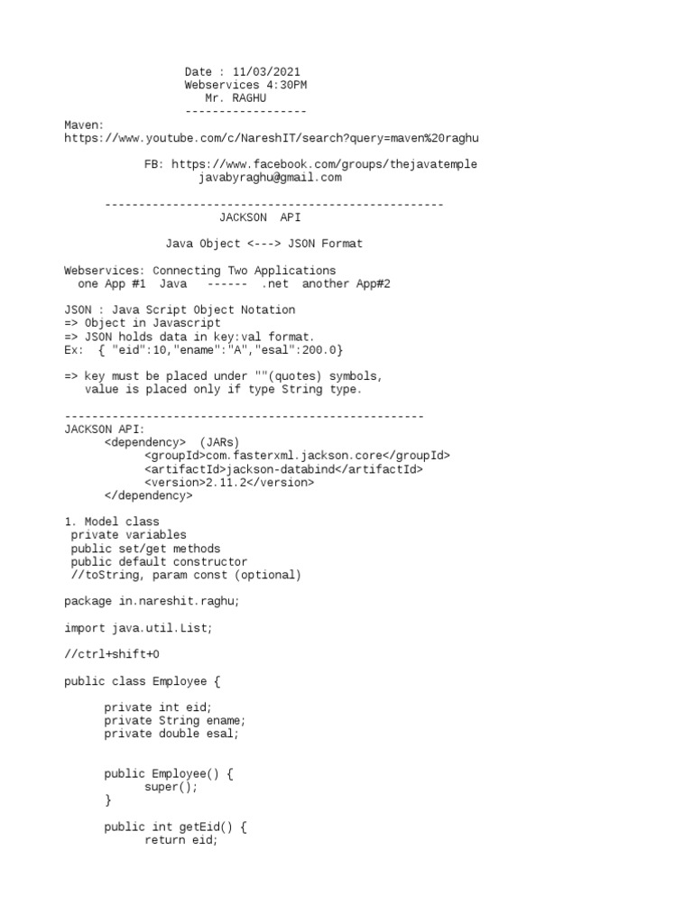 Webservices 11032021 | PDF | Java Script | Web Service