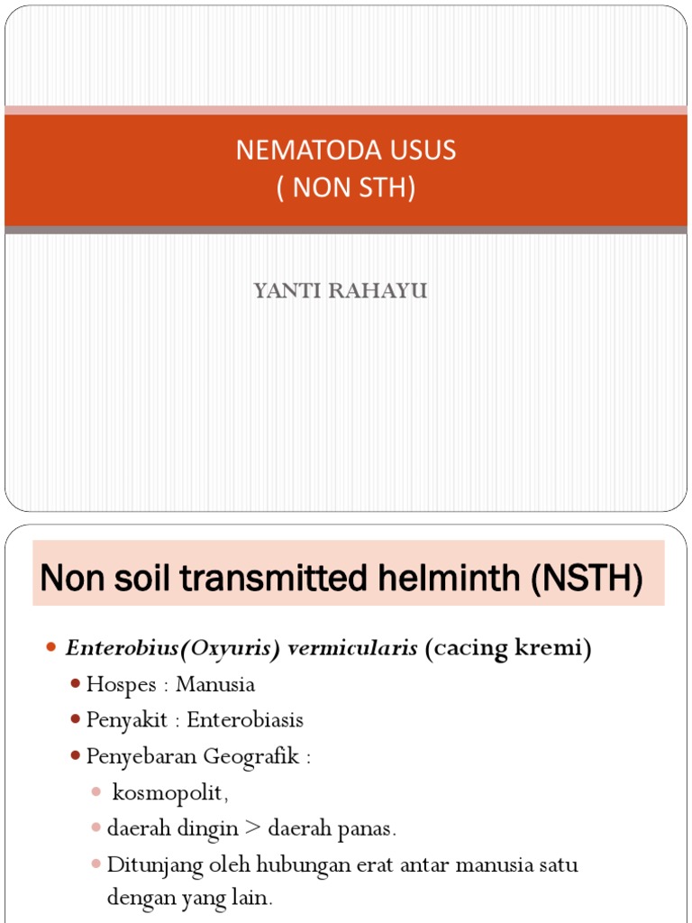 Pertemuan 3 Nematoda Usus STH | PDF | Sains & Matematika