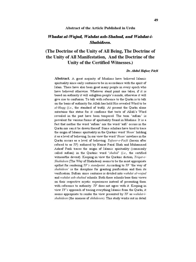 The Intellectual and Psychological Structure of Religious Experience ...