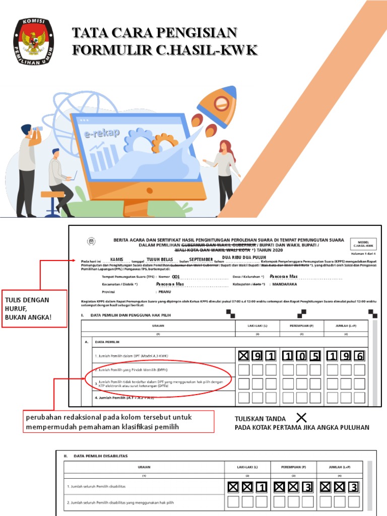 Materi Tata Cara Pengisian Formulir C.Hasil KWK | PDF