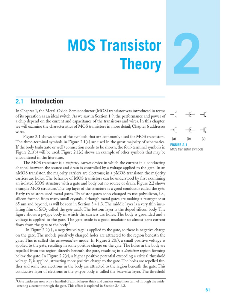 CMOS VLSI Design 88 | Download Free PDF | Mosfet | Field Effect Transistor