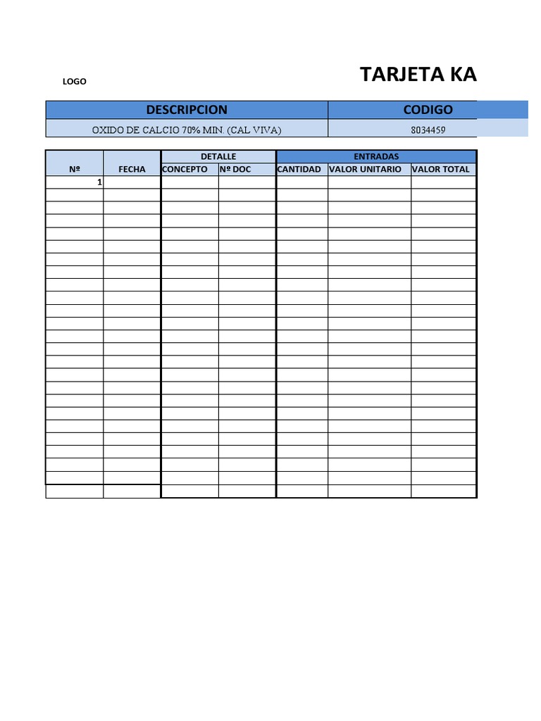 Tarjeta Kardex | PDF | Tecnología