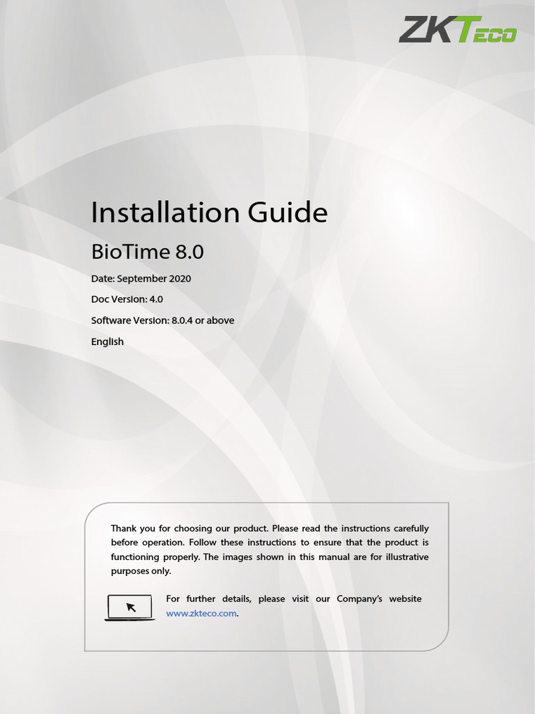 Installation Guide: Biotime 8.0 | PDF | Port (Computer Networking ...