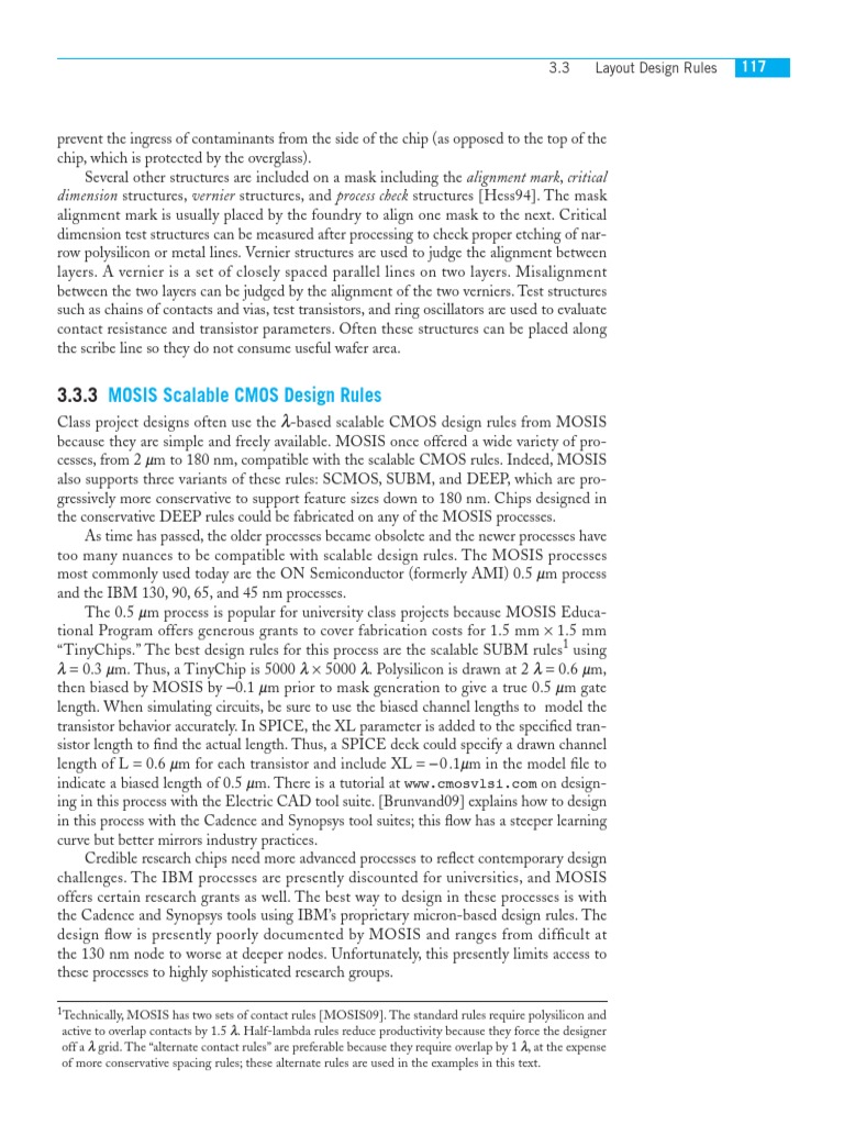 MOSIS Scalable CMOS Design Rules | PDF | Semiconductor Device Fabrication | Cmos
