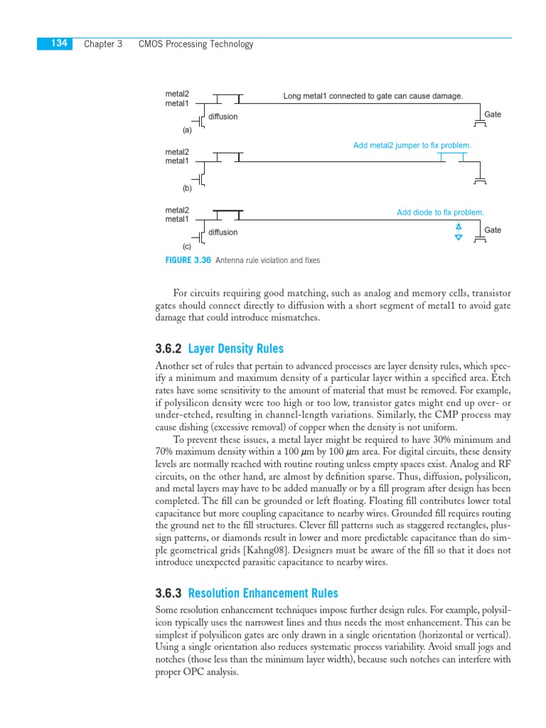 Layer Density Rules: Chapter 3 CMOS Processing Technology | PDF | Cmos ...