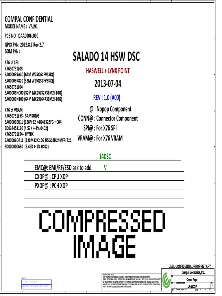 Dell Latitude E6440 Compal LA-9932P VAL91 Rev1.0 | PDF | Usb | Computer ...
