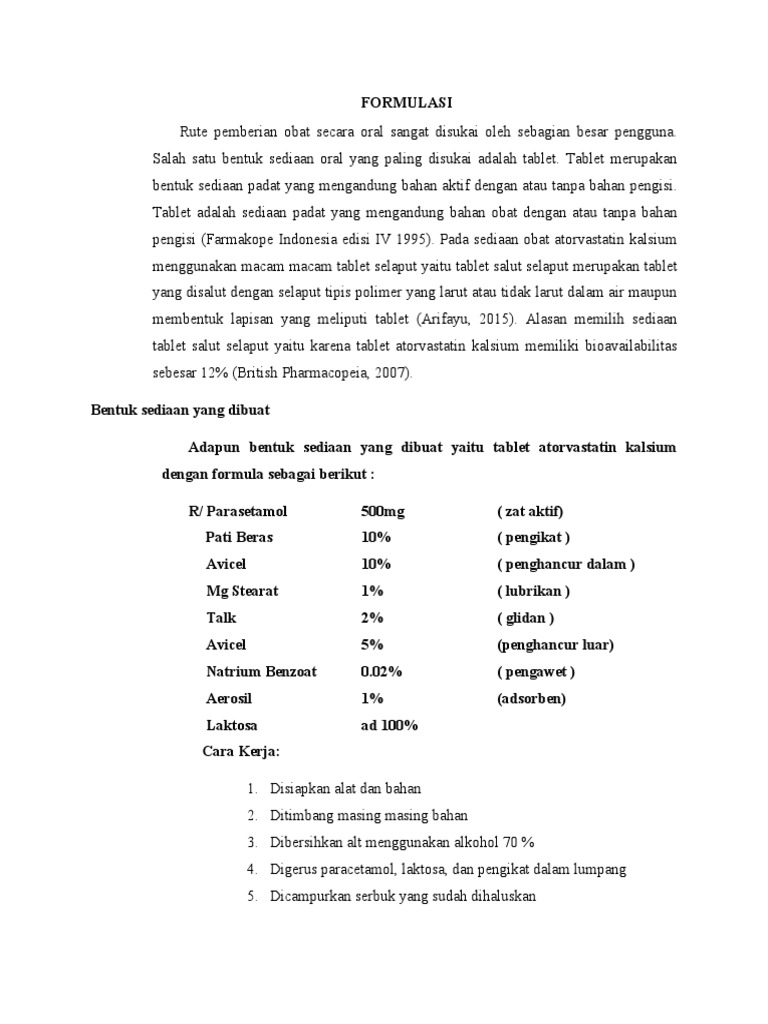 FORMULASI | PDF