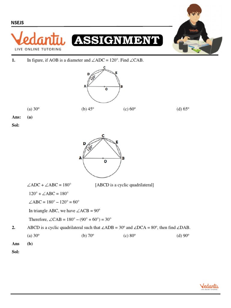 Geometric Proofs and Circle Theorems: Solving Multiple Choice Questions ...