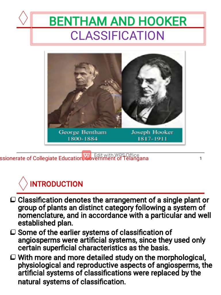 B & H Classificationgbr | PDF | Taxonomy (Biology) | Seed