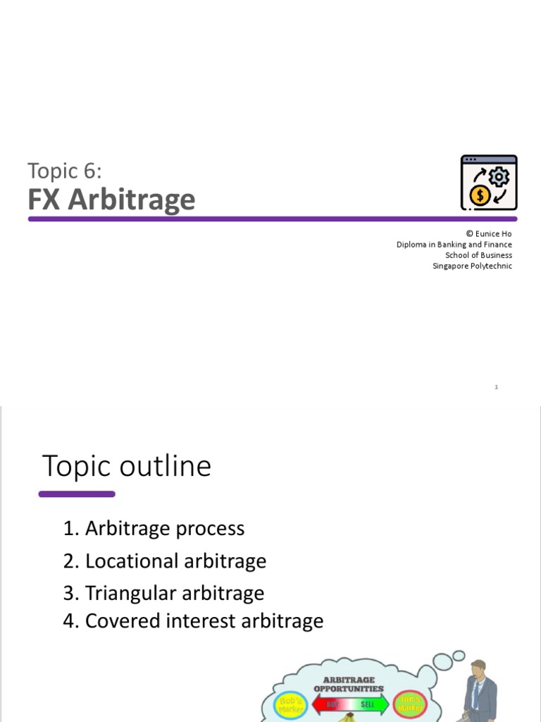 Lec 6 FX Arbitrage | PDF | Arbitrage | Exchange Rate