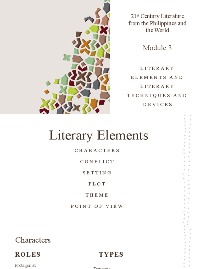 Literary Elements and Techniques Overview | PDF | Plot (Narrative ...