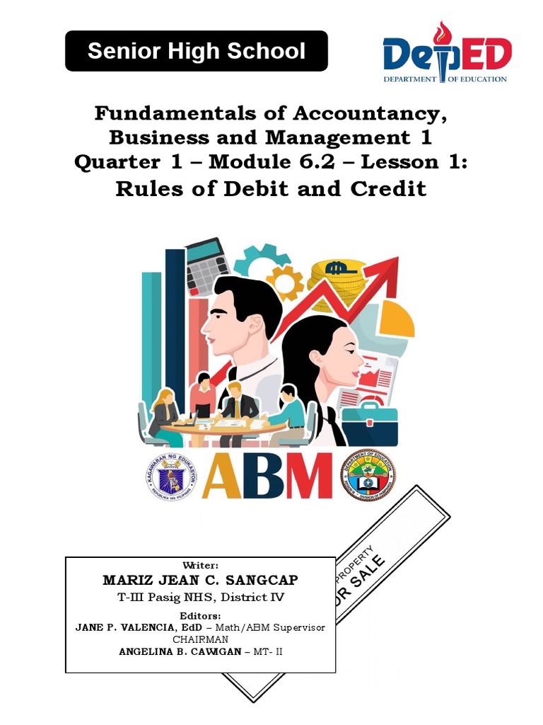 ABM - Fundamentals of ABM 1 - Module 6.2 - Rules of Debit and Credit ...