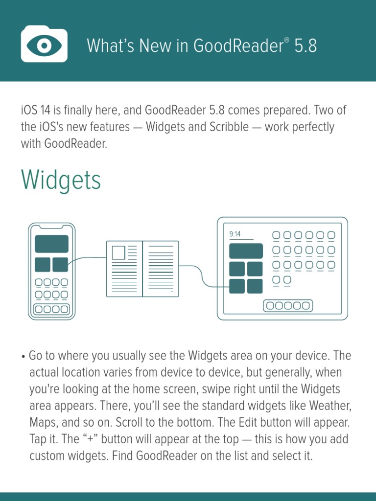 What's New in GoodReader 5.8 | PDF | Ios | Mobile Software