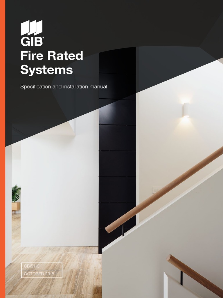 GIB Fire Rated Systems Nov.18 ONLINE | PDF | Drywall | Ceiling