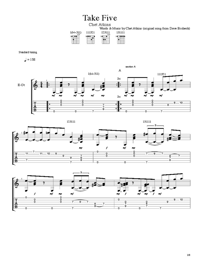 Take Five: Chet Atkins | PDF