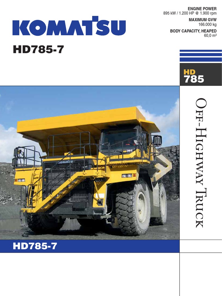 Brochure Komatsu Hd785-7 | PDF | Anti Lock Braking System | Automatic ...