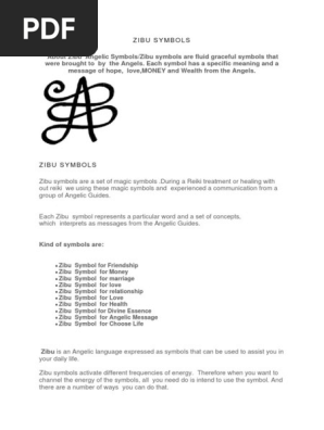 Zibu Symbols And Meanings