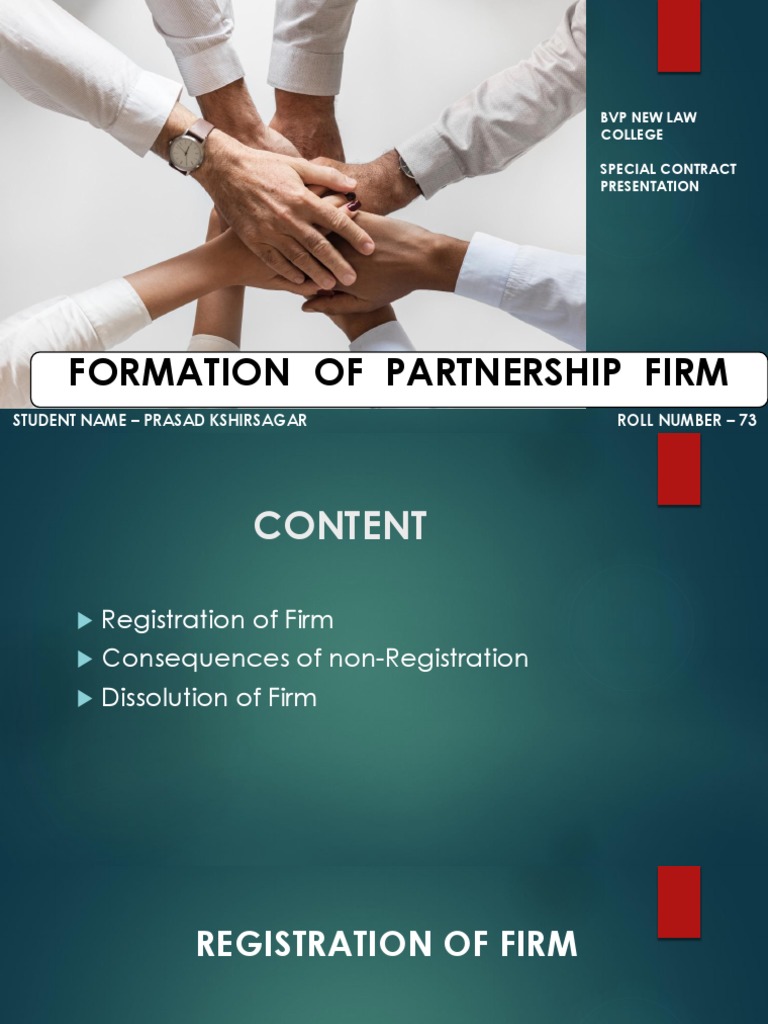 Formation of Partnership | PDF