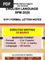 English 1123 O Level - Notes For Writing Formal Letter-Email | PDF