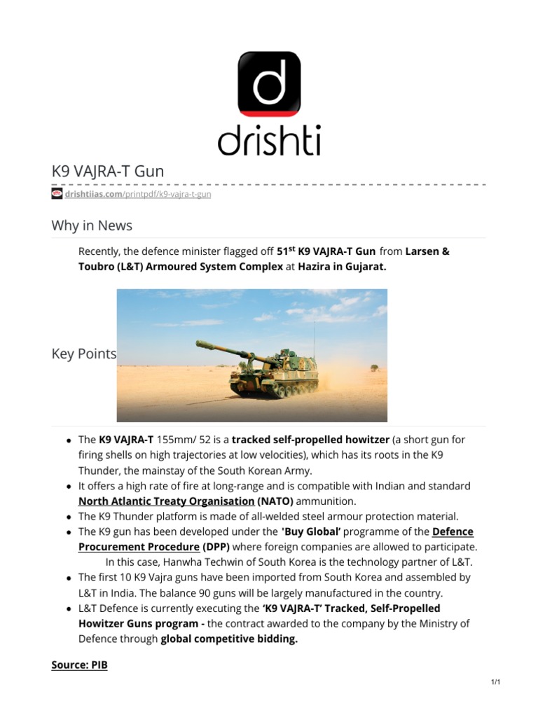 k9 Vajra T Gun | PDF