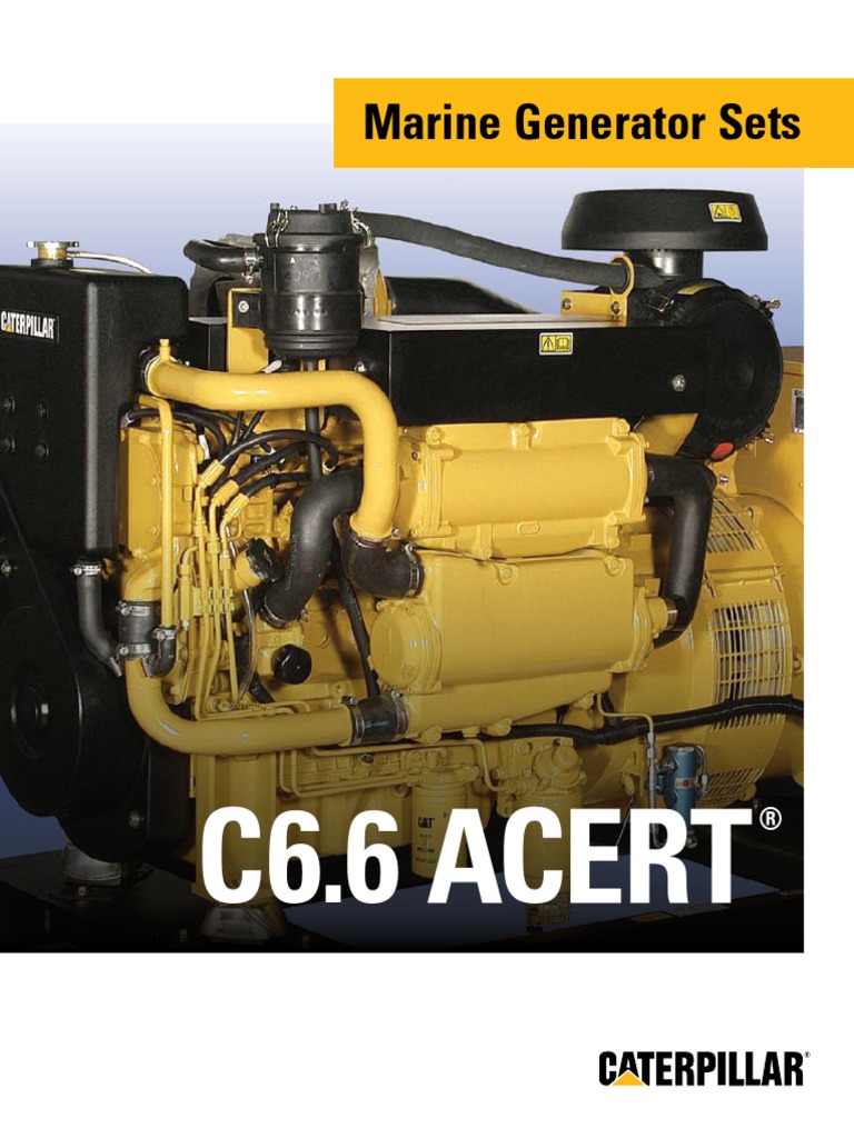 Brochure - Cat C6-6 ACERT Marine Gensets | PDF | Radiator | Manufactured Goods