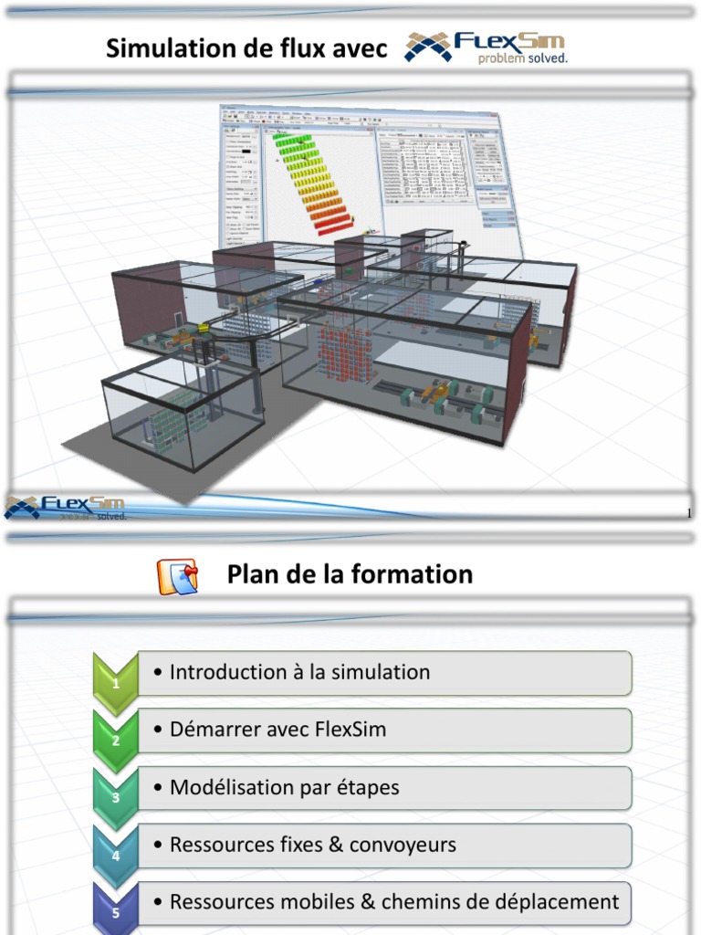 Formation FlexSim 19.1 | PDF | Simulation par ordinateur | Microsoft Excel
