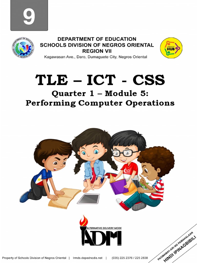 Tle Ict Css Quarter 1 Module 5 Performing Computer Operations Pdf Keyboard Shortcut