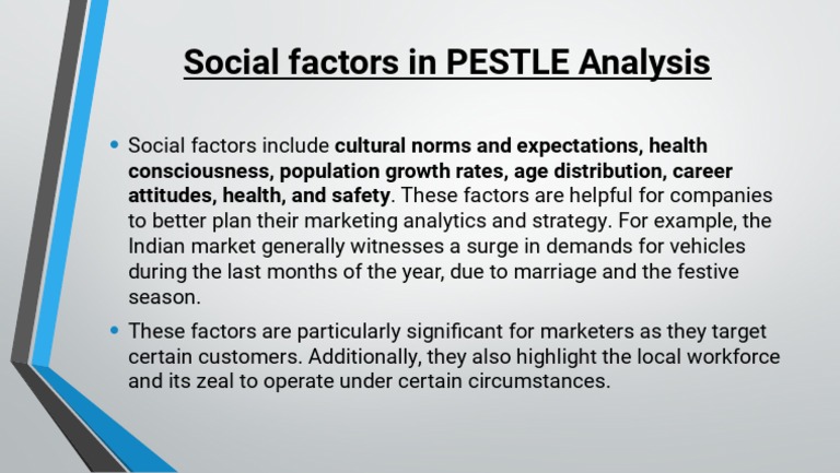 Social Factors in PESTLE Analysis | PDF