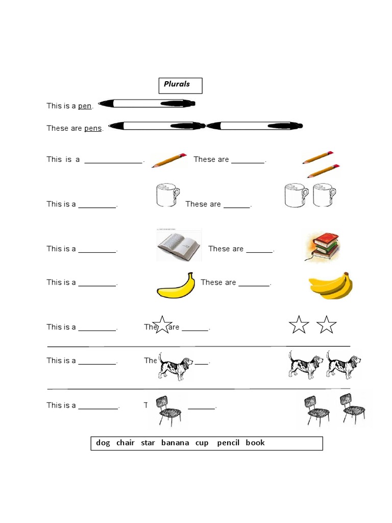 Plurals Fun Activities Games 1228 | PDF