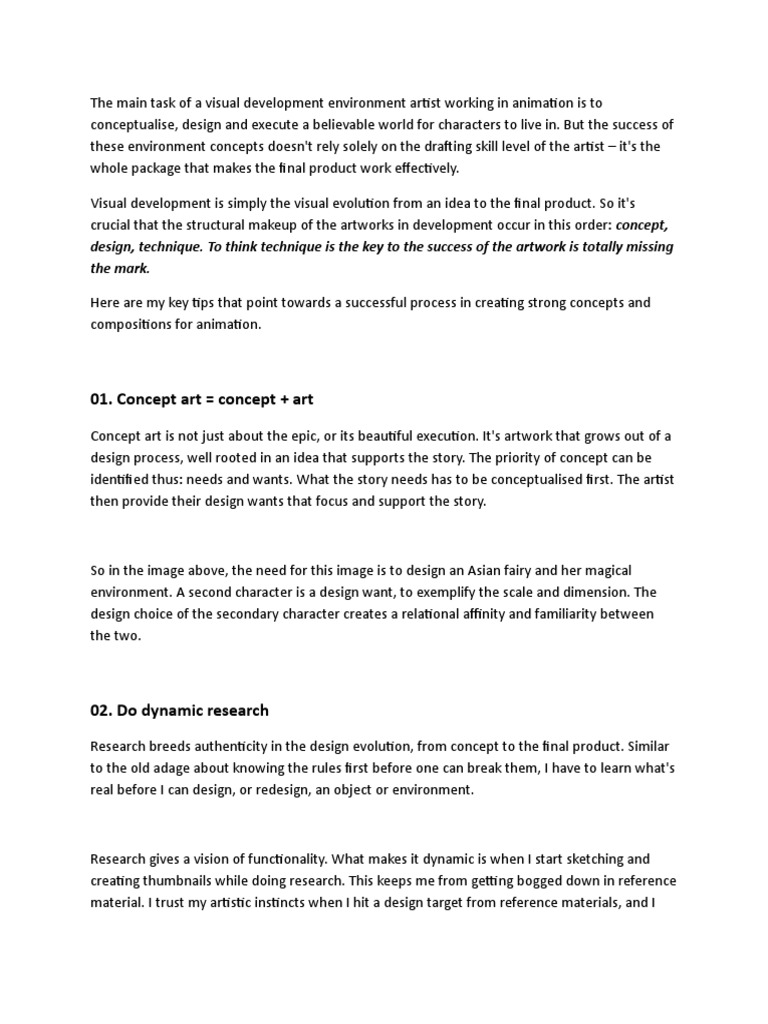 Concept Art Tips Download Free Pdf Composition Visual Arts