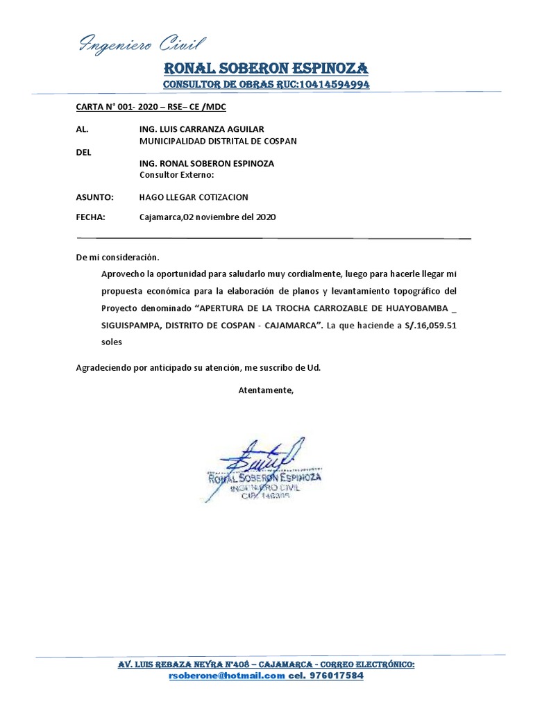 Carta Cospan | PDF