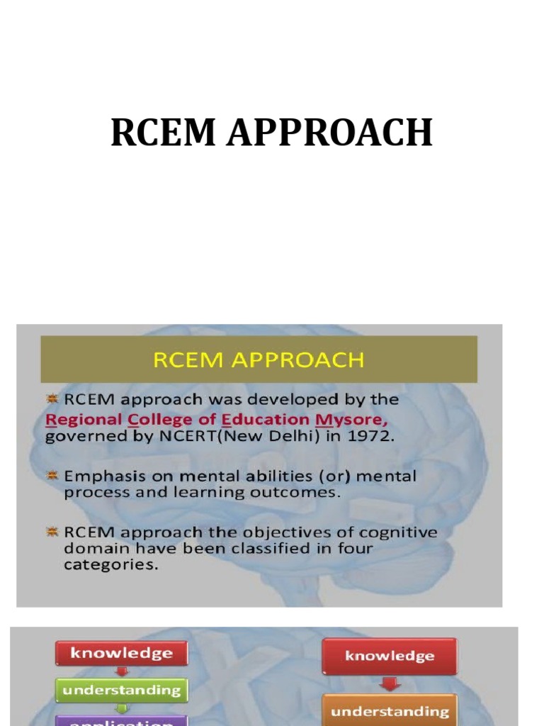 RCEM Approach: Objectives & Mental Abilities | PDF