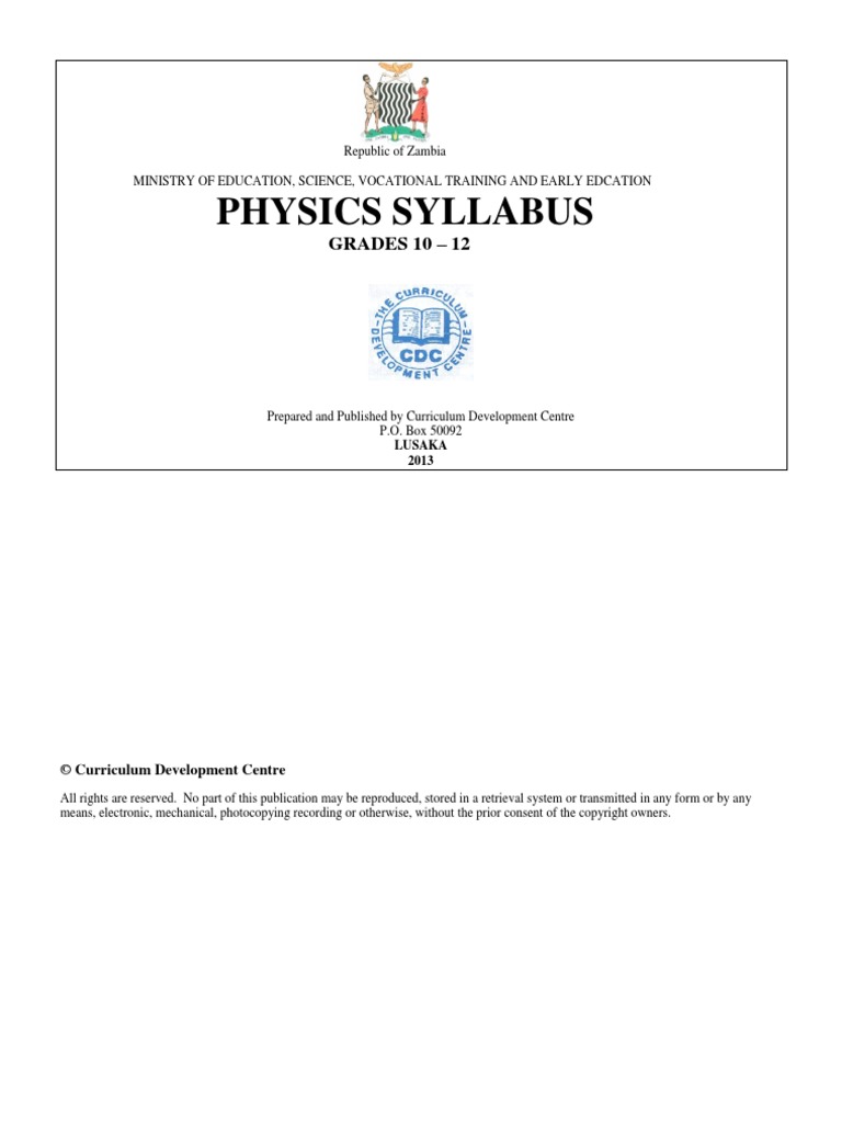 Physics Grade 10 12 | PDF | Density | Educational Assessment